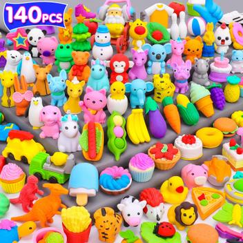 Mini Animal Erasers Palmatte, 140 unidades para crianças, recompensas ...