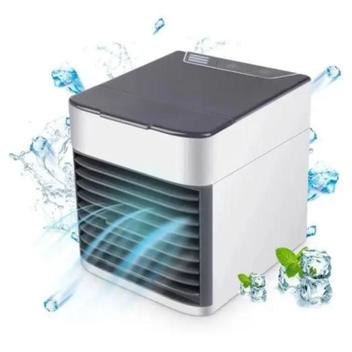 Mini Ar Condicionado Portátil 3 Velocidades Climatizador 12v Cor Branco ...
