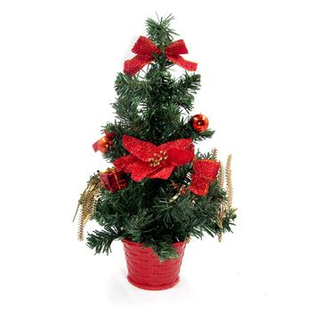 Mini Árvore de Natal Pinheiro Decorada Pequena 40cm - REAL - Árvore de ...