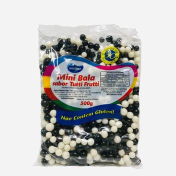 Mini bala sabor tutti-frutti PRETA E BRANCA 500g - Horizon - Balas ...