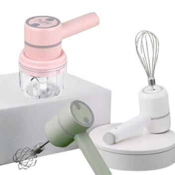 Mini Batedeira Elétrica Sem fio de Mão aço inoxidável Batedor Bolo Ovo ...