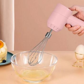 Mini Batedeira Elétrica Sem fio de Mão aço inoxidável Batedor Bolo Ovo ...
