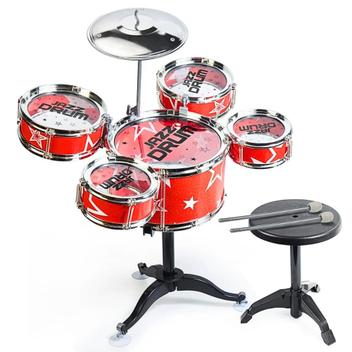 Mini Bateria Infantil Completa Banquinho Baquetas - Kapnoh - Banquinho ...