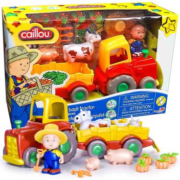 Mini Boneco Caillou Fazendeiro + Trator + Animais + Acessórios - Intek ...