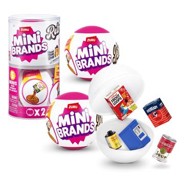 Mini Brands Retro - Pacote com 2 Cápsulas e +60 Miniaturas Surpresa ...