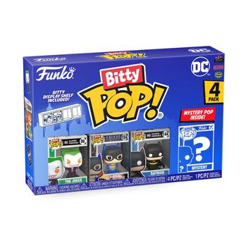 Mini Brinquedos Colecionáveis Funko Bitty Pop! DC Comics - Pacote com 4 ...