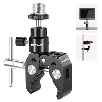 Mini cabeça esférica articulada Crab Crab Clamp Neewer ST48 - Tripé ...