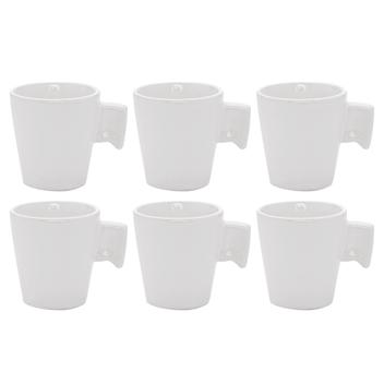 Mini Caneca De Ceramica Com 6 Canecas Branca Mimo Style 80ml - Caneca ...