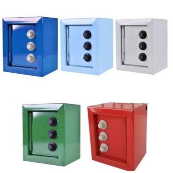 Mini Cofre Cofrinho Com Segredo Fercar Notas E Moedas Colors Metal ...