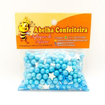 Mini Confeito - Sprinkles Sonho Azul - 60 gramas - Abelha Confeiteira ...