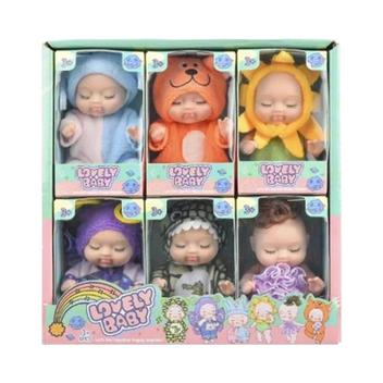 Mini Conjunto De Bonecas Bebê 6/8 Realista Reborn Bonito Adorável ...