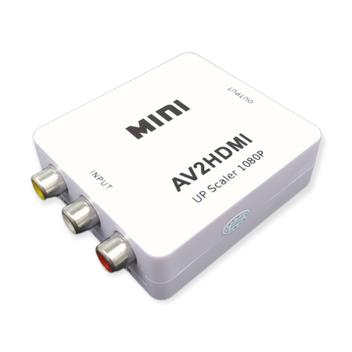 Mini Conversor AV2 para HDMI Adapter Scaler HD Video Converter Box HDMI ...