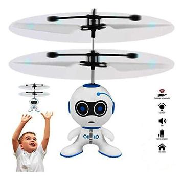 Mini Drone Brinquedo Infantil Robô Helicóptero Voador Com Infravermelho Sensor A Mão Voa Verdade ...