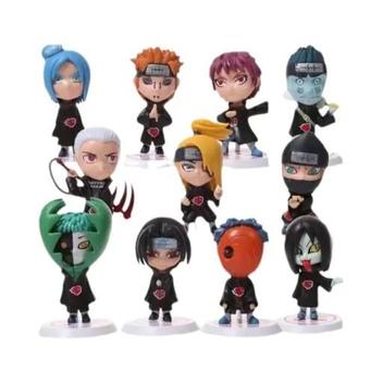 Mini Figuras Naruto Akatsuki (11 Peças) - Itachi, Madara, Konan, Hidan ...