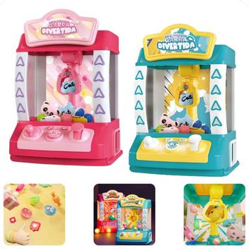 Mini Garra Divertida Máquina Brinquedo Pegar Bichinhos Pelúcia Bolinhas ...