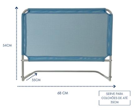Mini grade de proteção-segurança p/ cama box-criança e idoso ...