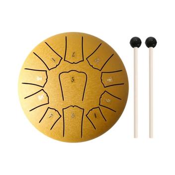 Mini Handpan Drum 6/3 Polegadas Tambor De Língua De Aço Para Meditação ...