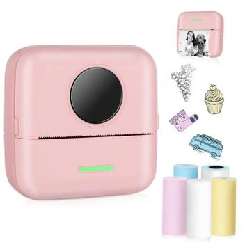 Mini Impressora Térmica Bluetooth ST-CARE Pocket - com 5 Rolos de Papel ...