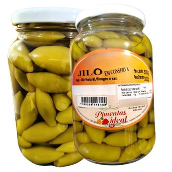 Mini Jiló Em Conserva No Vinagre P/ Aperitivos 300gr-Drenado - Pimentas Ideal - Pimenta ...