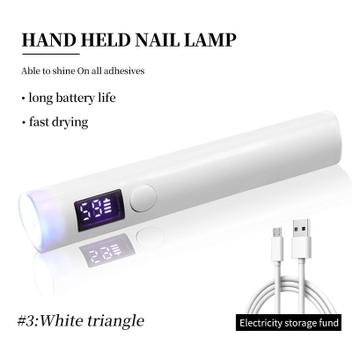 Mini Lâmpada Portátil Para Secagem De Unhas Uv Usb Rosa Branca Ferramentas De Manicure Diy - oem ...