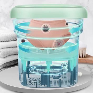 Mini Lavadora Roupa Portátil Dobrável Cesto 8 Litros Duravel - HN ...