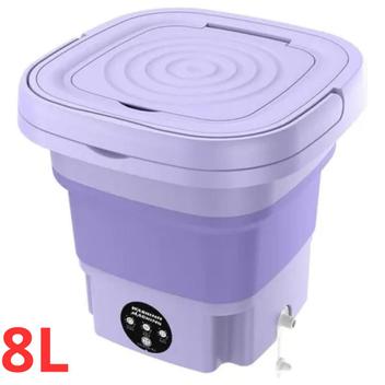 Mini Máquina De Lavar Roupas Panos Tanquinho Portátil Bivolt 8 Litros ...