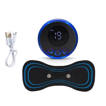 Mini Massageador EMS Elétrico Recarregável para Corpo Completo Alívio ...