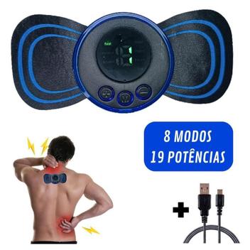 Mini Massageador Portátil Ems Recarregável Choque Relaxante - Shopbr ...