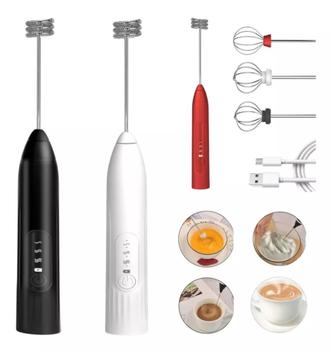 Mini Mixer 2 em 1 Misturador e Batedor de Bebidas e Ovos - XDX - Mini ...