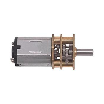 Mini Motor de Engrenagem DC N20 de Alto Torque (3V-12V) - Caixa de Engrenagens Metálica - Motor ...