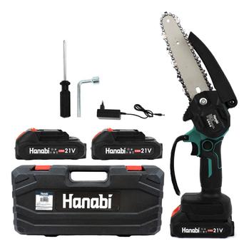 Mini Motosserra 6 Polegada Portátil Brushless 2 Baterias 21v - SHOPBR ...