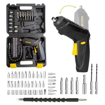 Mini Parafusadeira Elétrica 47 Peças Sem Fio Recarregável - Bomder ...