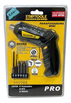 Mini Parafusadeira Recarregavel 3,6v Bivol Com Led Startools - Startools Ferramentas - Outros ...