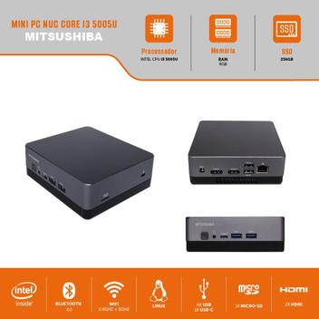 Mini PC NUC Core I3 5005U 8G SSD256GB Linux Mitsushiba - Mini PC - Magazine Luiza