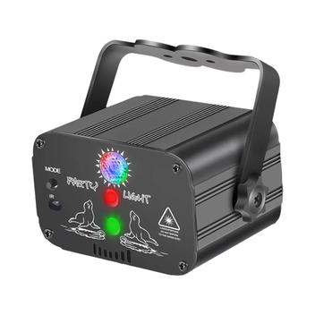Mini Projetor de Luz RGB DJ Laser - Recarregável via USB com Efeitos de ...