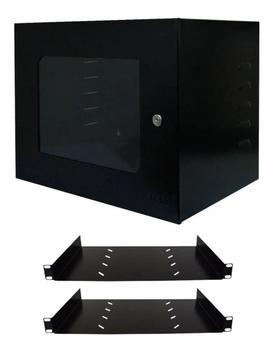 Mini Rack Parede Servidor 8u Padrão 19 2 Bandejas 250mm - Max Eletron - Rack Organizador para ...