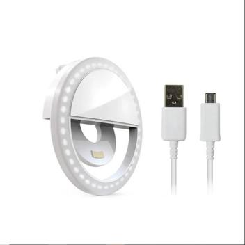 Mini Ring Light Selfie Portátil Para Celular Tablet Branco - Mare Vendas - Ring Light - Magazine ...