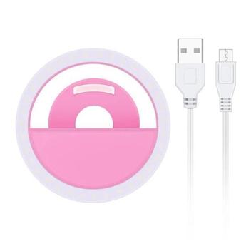 Mini Ring Light Selfie Portátil Para Celular Tablet Rosa - Mare Vendas - Ring Light - Magazine Luiza