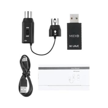 Mini Sistema de Transmissão MIDI Sem Fio M-Wave MS1 - Adaptador para ...