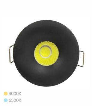 Mini spot led redondo embutir 3W 6500K preto Makled - Spot - Magazine Luiza