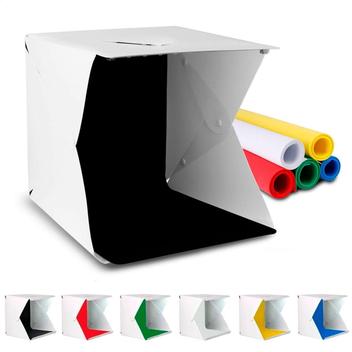 Mini Studio Fotográfico Com 6 Fundos T-Photo Box 23Cm - Mini Estúdio ...