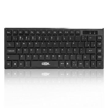 Mini Teclado com fio USB Qwerty Slim Preto Dex para Computador e ...