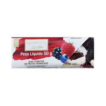 Mini Torrone de Frutas Vermelhas Quaranta 50g - Torrone - Magazine Luiza