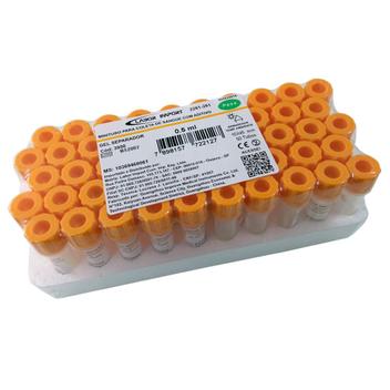 Mini Tubo de Coleta com Gel e Ativador de Coágulo 0,5 ml (LABOR) - 50 ...