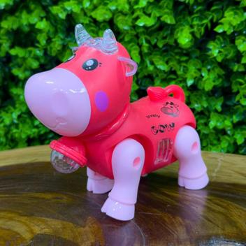 Mini Vaquinha Animada com LED e Som - Brinquedo Educativo - Toy King ...