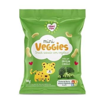 Mini veggies feito com ervilha e brócolis pacote nhami mami 18g ...