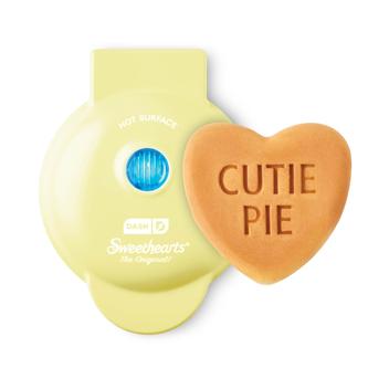 Mini Waffle Maker DASH Sweethearts Cutie Pie 10cm - Amarela - Máquina de Waffle - Magazine Luiza