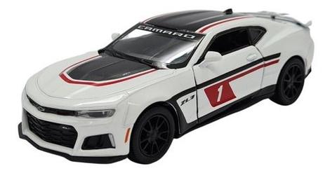 Miniatura Chevrolet Camaro Zl1 2017 Racing Branco Metal 1:38 - Kinsmart ...