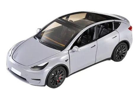 Miniatura Tesla Modelo 3 Fricção Abre Portas Luz E Som - Kadê ...