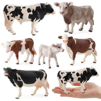 Miniaturas De Vaca Para Crianças, Figura De Ação De Vaca, Brinquedo ...